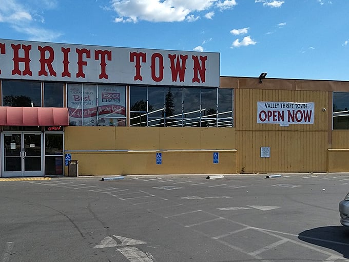 That classic storefront design whispers "treasure hunt inside" to anyone who appreciates a good deal and adventure.