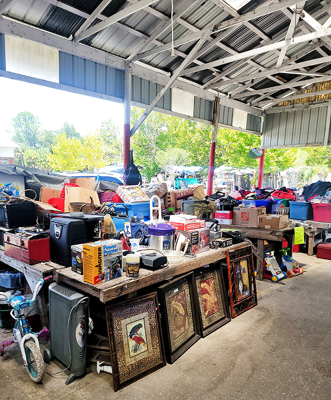 Antiques and collectibles await new homes in this elegantly arranged booth. Yesterday's treasures become tomorrow's conversation pieces!