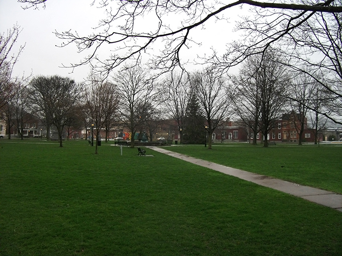 Wellsboro's town green offers a peaceful respite in this gas-lit community. The perfect spot to watch the world go by.