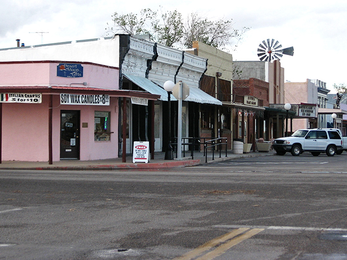 Classic Western architecture lines Willcox's streets, where cowboys and apple orchards still define daily life.