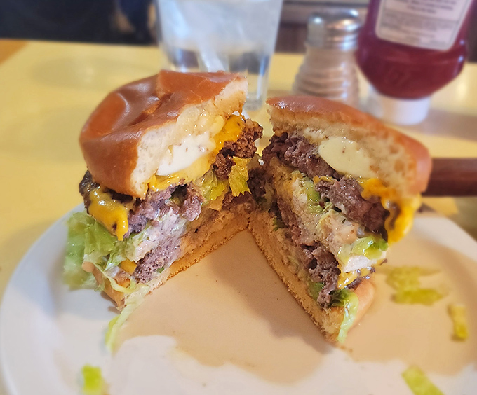 Behold the legendary butter burger in all its glory &ndash; where the line between burger and butter becomes deliciously blurred.