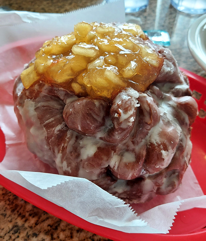 Not just any apple fritter&mdash;this is what apple fritters dream of becoming when they grow up. Sweet, glazed rebellion against ordinary breakfast.