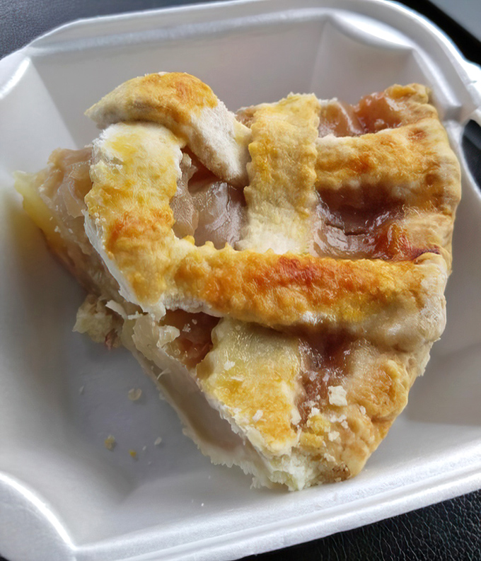 Apple pie so honest it could run for office&mdash;flaky crust architecture holding fruit that hasn't forgotten what real apples taste like.