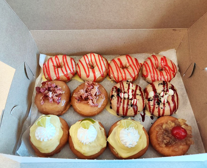 A lineup of decorated donuts that makes the Avengers look disorganized&mdash;each one a superhero of sweetness.