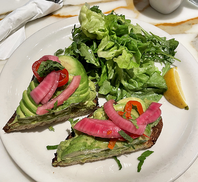 Avocado toast that Instagram dreams are made of&mdash;proof that sometimes the simplest combinations create the most spectacular results.
