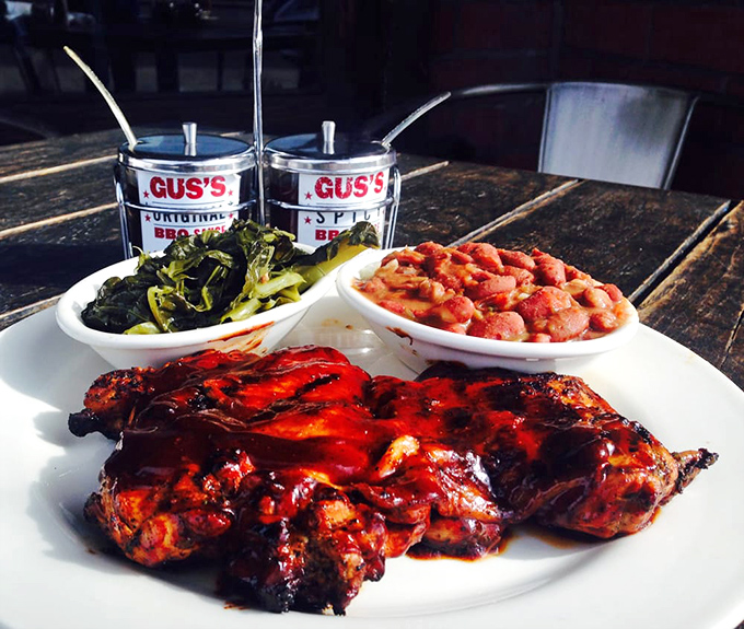 When BBQ sauce meets perfectly grilled chicken, magic happens. Those sides aren't playing supporting roles &ndash; they're co-stars in this delicious production.