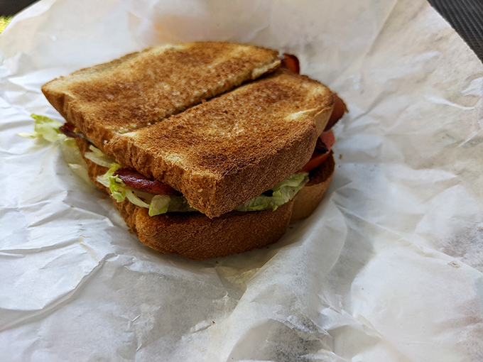Even the humble BLT gets the Kitty's treatment. Crispy bacon, fresh veggies, and toast that's actually toasted—revolutionary concept, isn't it?