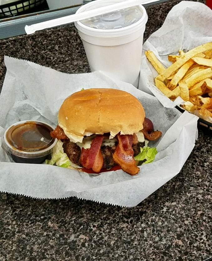 A proper burger should require both hands and several napkins. Speed's understands this fundamental truth of American cuisine.