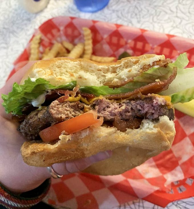 This isn't just a burger&mdash;it's a hand-held masterpiece where every ingredient plays its part in the symphony of flavors.