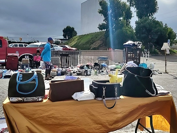 The handbag hunter's natural habitat—where yesterday's designer totes find tomorrow's shoulders at prices that won't require a second mortgage.