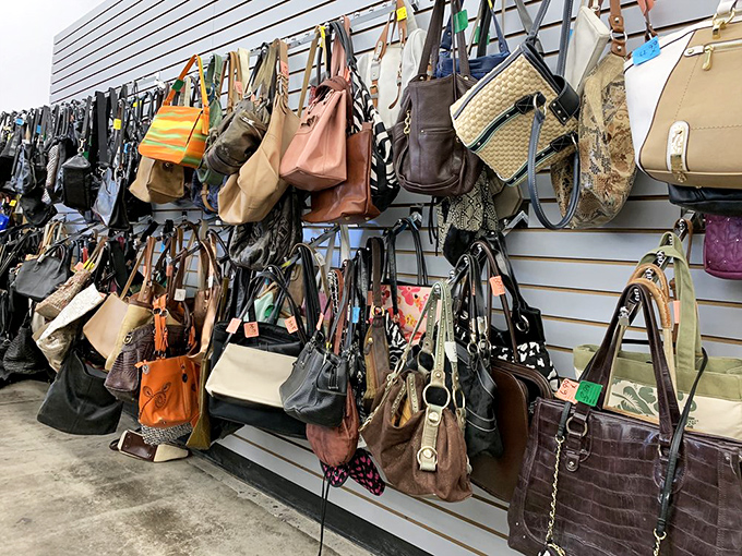 Handbag heaven where designer dreams meet budget realities. That purse you coveted in a magazine? Its gently-used twin might be hanging right here.