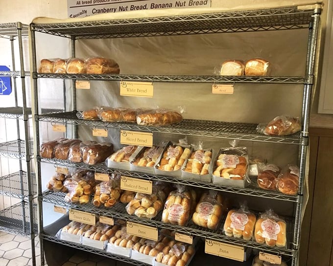 Bread racks stacked with carb-laden masterpieces prove that Schneider's isn't just playing the donut game&mdash;they're competing in the whole bakery league.