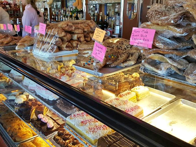 The dessert case at Blue Colony doesn't just tempt&mdash;it hypnotizes with layer cakes and pastries that make willpower vanish faster than free samples.