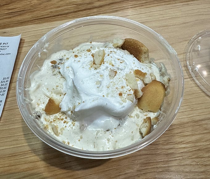 Banana pudding that would make your grandmother both proud and jealous. The perfect sweet finale to a smoky symphony.