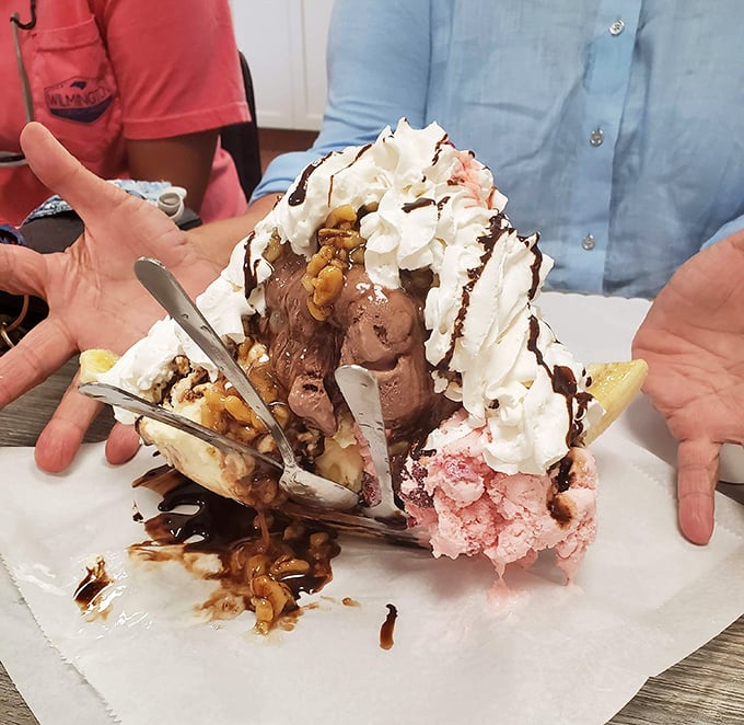 Behold the legendary banana split that breaks all the rules &ndash; a monument to excess that makes adults giggle and children's eyes grow wide with disbelief.