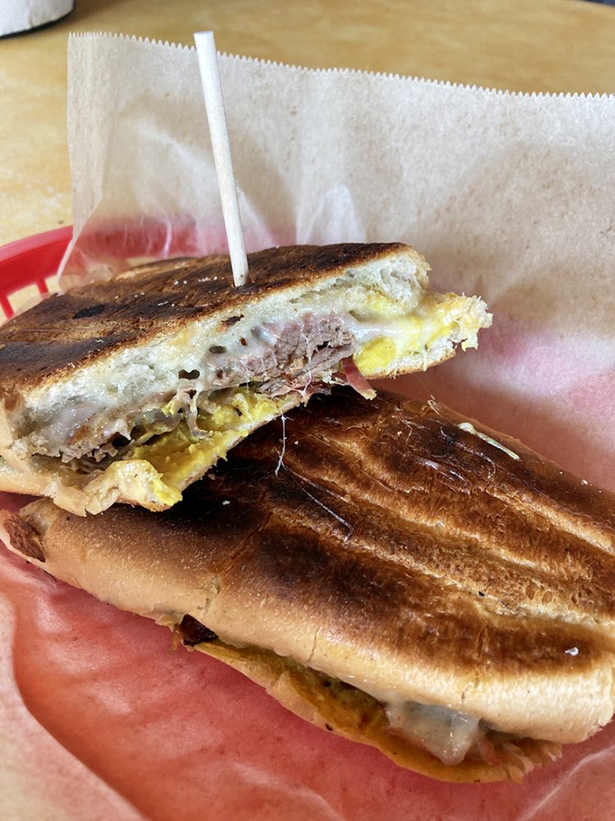 The Barbecuban sandwich – where Southern smoke meets Latin flair in a grilled masterpiece that bridges culinary borders.