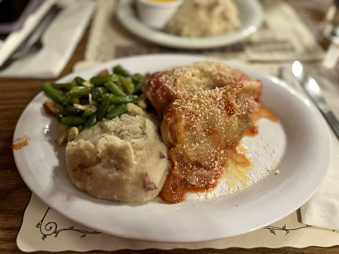 Bavarian cabbage rolls sitting pretty next to German potato salad. Grandmothers across Europe would nod in approval at this plate.