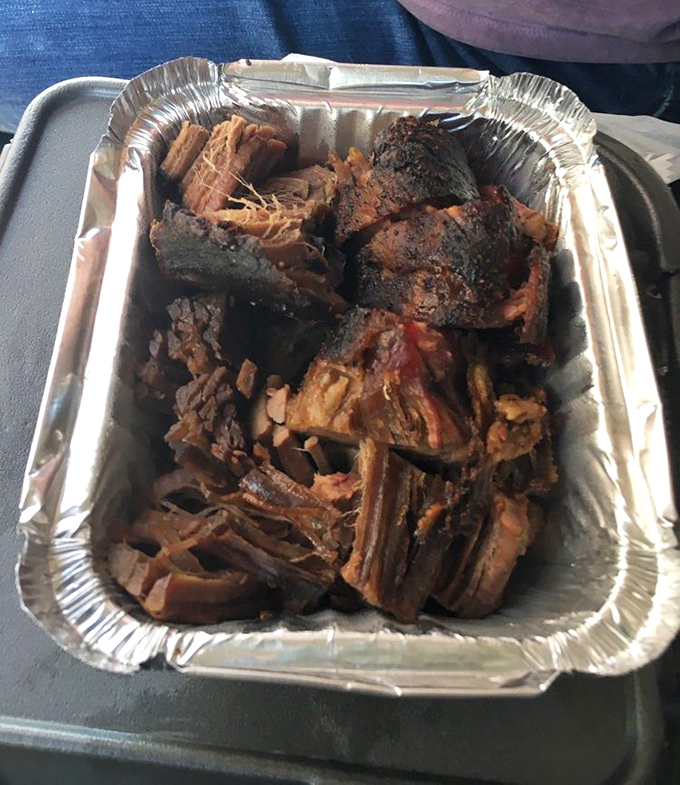 Burnt ends that look like they've been kissed by BBQ angels. The bark-to-meat ratio here is what dreams are made of. 