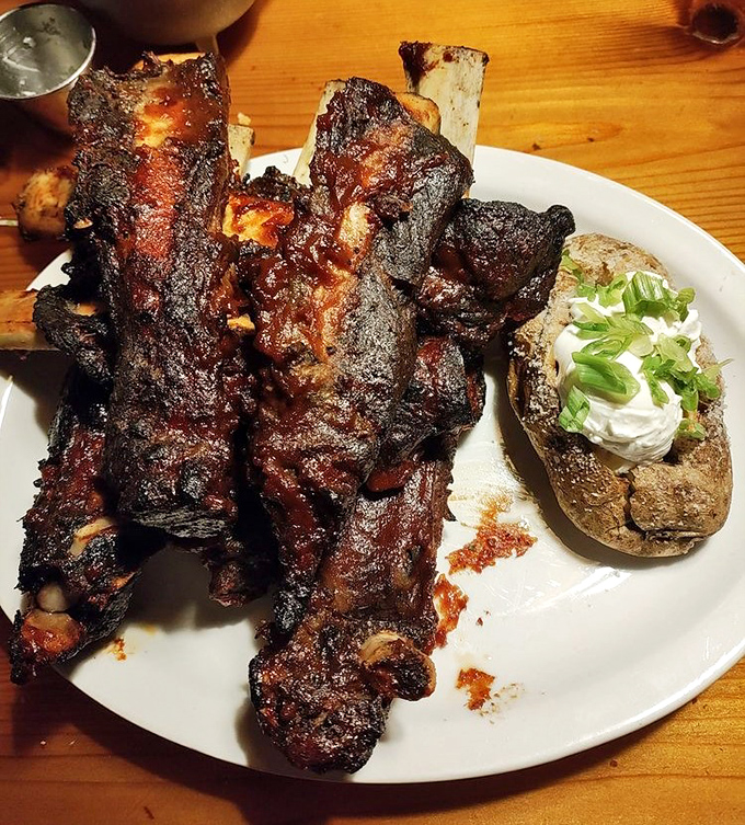 These beef ribs aren't just falling off the bone&mdash;they're practically filing for independence. Smoky, sticky, and substantial enough to make Fred Flintstone jealous.