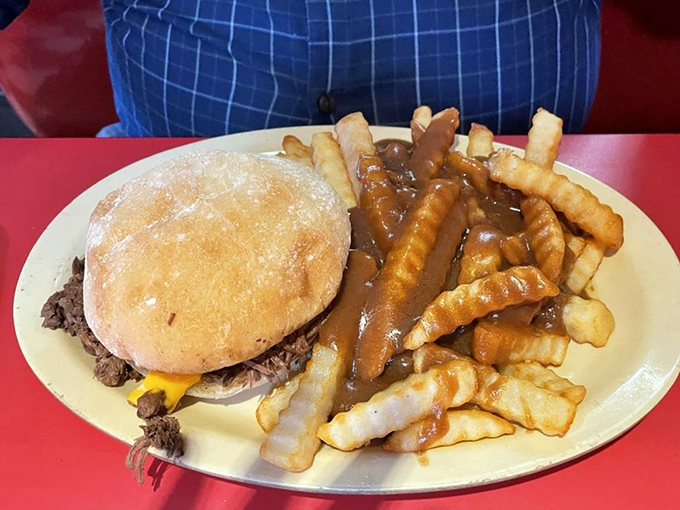 Gravy-topped fries alongside a hearty sandwich? Ed Walker's understands that sometimes more really is more.