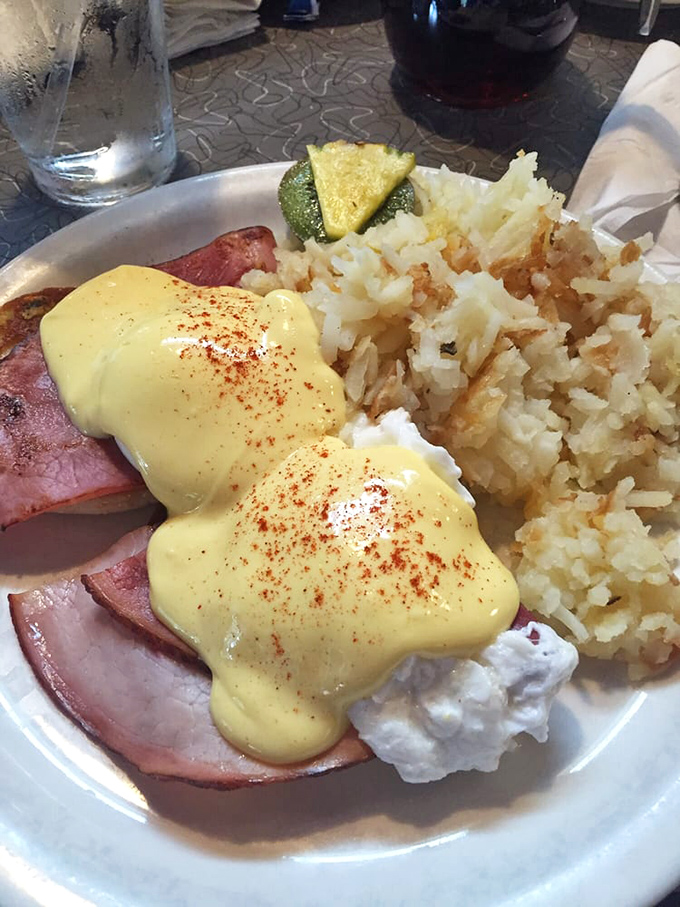 Eggs Benedict isn't just breakfast&mdash;it's architecture. That hollandaise cascading over ham like a yellow waterfall would make Michelangelo weep.