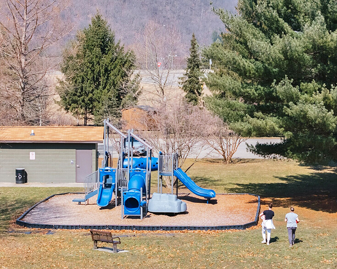 At Betts Park, even the playground equipment seems to say, "Your grandkids will love visiting," without breaking your retirement budget on entertainment.