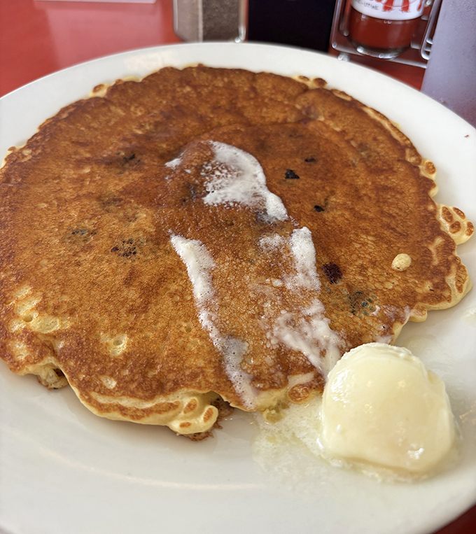 This blueberry pancake isn't just breakfast&mdash;it's edible therapy with a pat of butter slowly creating the kind of morning moment poets try to capture but never quite can. 