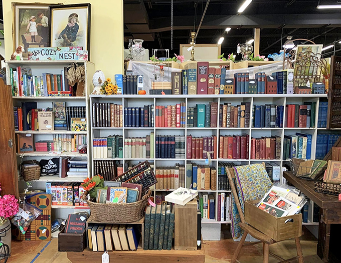 The bookshelf that makes e-readers weep. First editions and forgotten classics waiting to fill the shelves you swore you wouldn't add to your home.