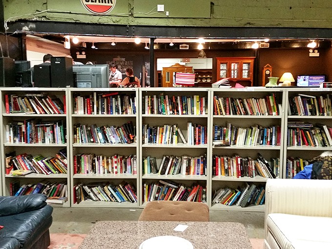 Books lined up like old friends, each spine promising an escape from your smartphone's tyranny.