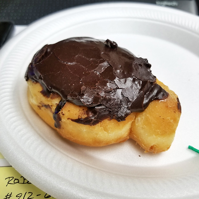 The Boston cream that launched a thousand cheat days. That chocolate topping isn't just a glaze&mdash;it's a commitment to excellence.