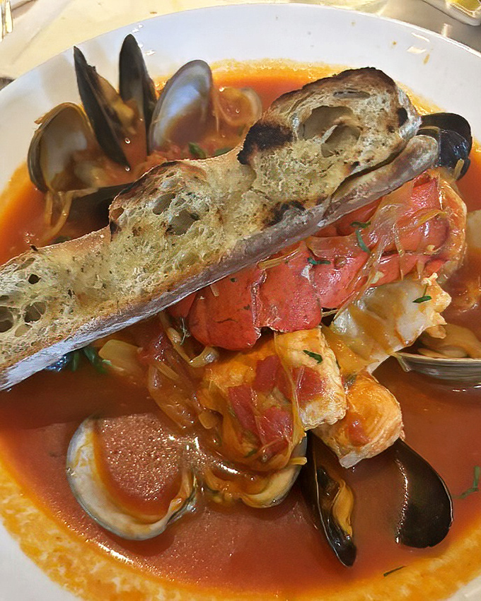 This bouillabaisse isn't just soup&mdash;it's a maritime United Nations where every seafood delegate gets along swimmingly in tomato-saffron harmony.