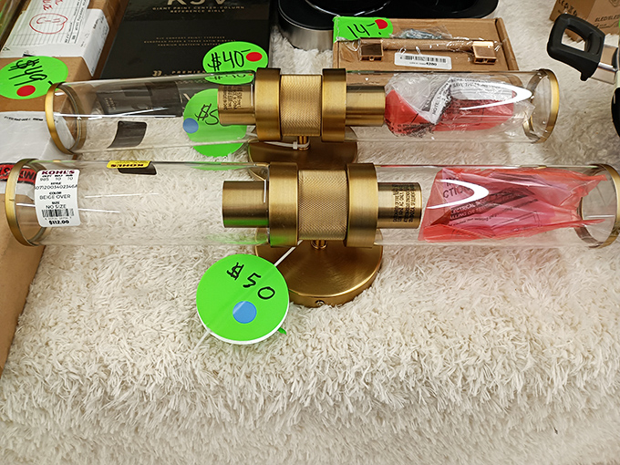 These brass beauties weren't born yesterday, but they'll light up your hallway like they've been waiting for you all along.