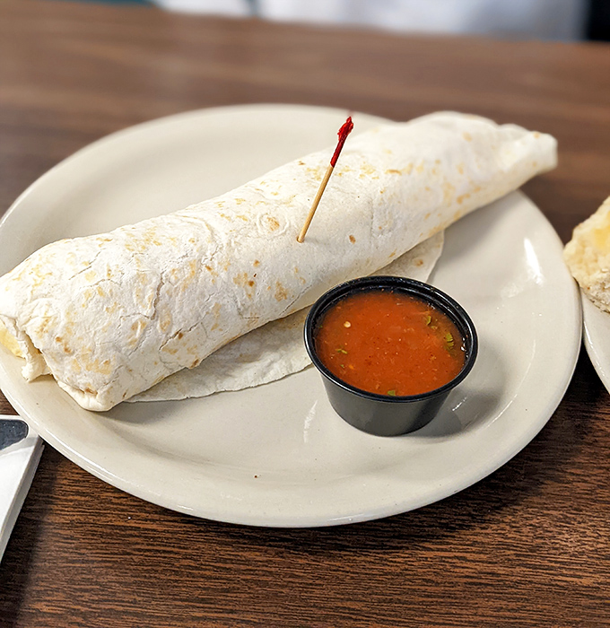 Breakfast burritos: where Texas meets Mexico for a morning handshake, complete with a side of salsa that'll wake you up faster than coffee.
