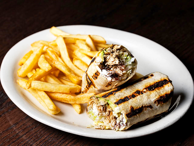 A breakfast wrap that proves morning food doesn't have to be boring - portable perfection for the Broad Ripple brunch crowd.