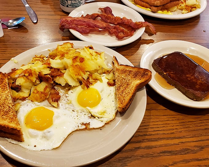 Scrapple and eggs, the Pennsylvania breakfast that separates the locals from the tourists every single time.