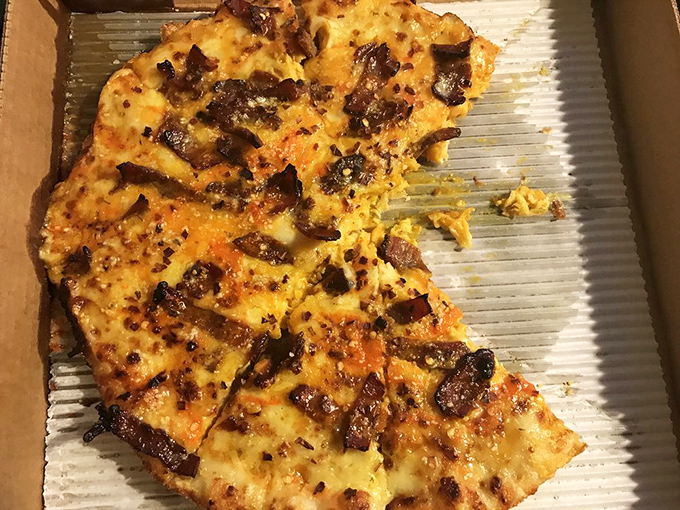 When pizza meets BBQ brisket, you get this beautiful marriage of textures and flavors that makes you wonder why this isn't on every menu in America.