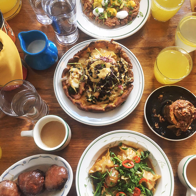 Brunch spread that turns the table into an edible art gallery. Your Instagram followers will experience serious FOMO with just one glance.