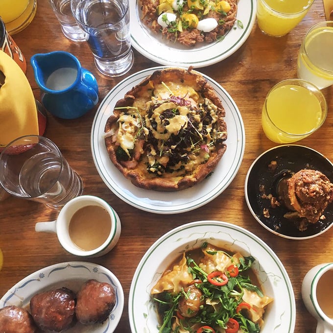Brunch spread that turns the table into an edible art gallery. Your Instagram followers will experience serious FOMO with just one glance.