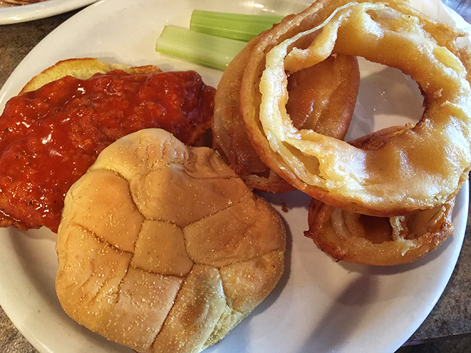 A sandwich that requires both hands and several napkins is always worth the mess. This buffalo chicken creation demands your full attention.