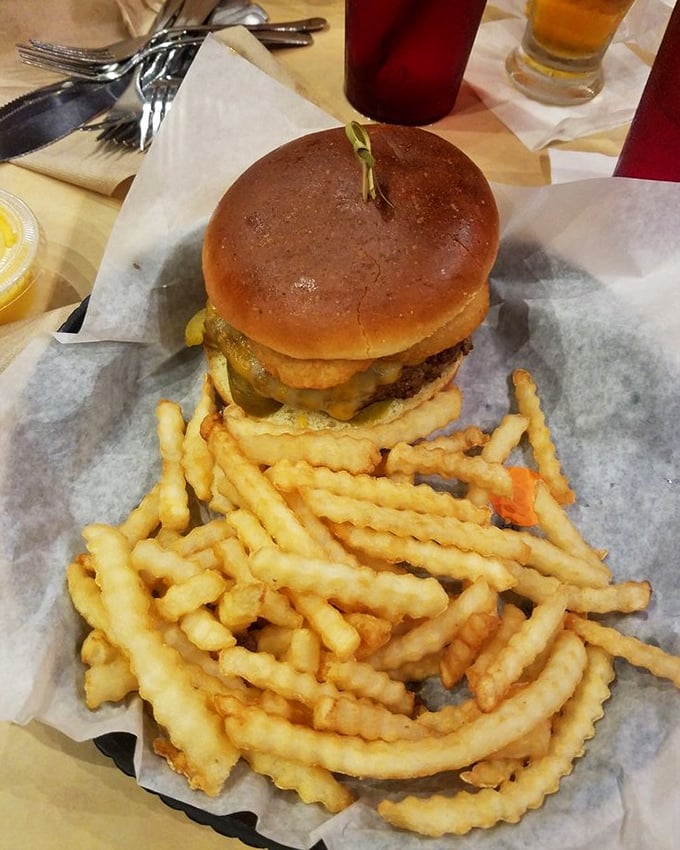 The burger-and-fries combo that launched a thousand road trips. Worth every mile of the journey.