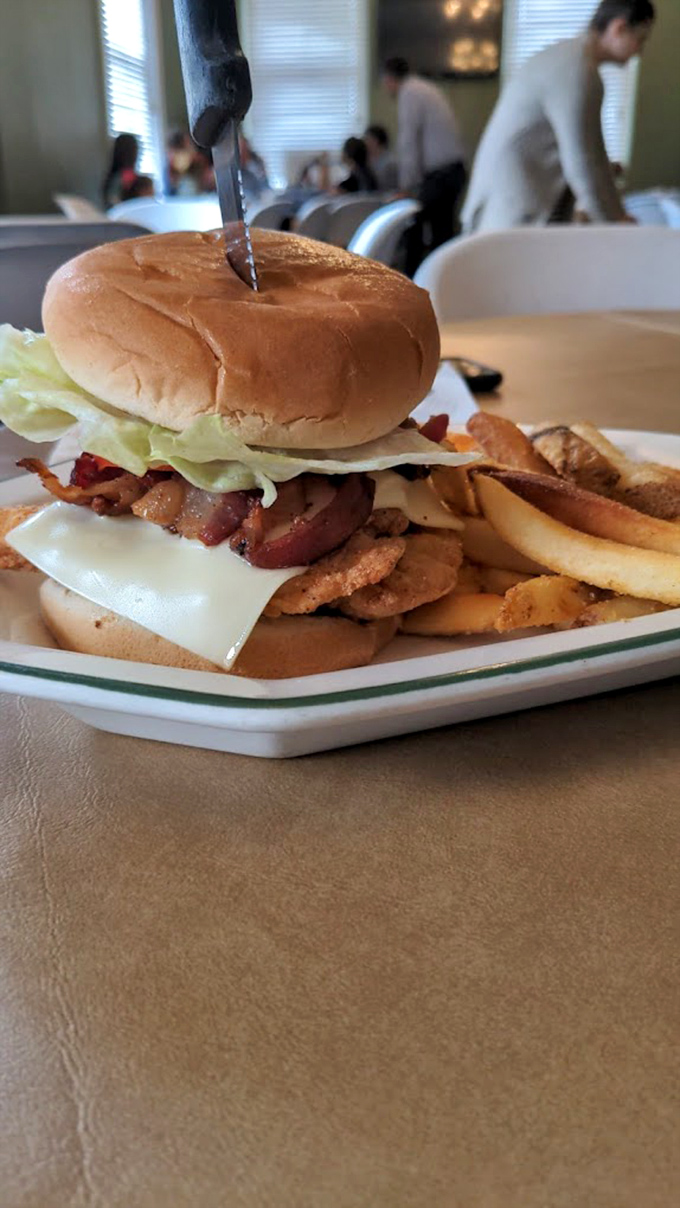 A burger that doesn't need gimmicks or a fancy name—just honest ingredients stacked with the confidence that comes from knowing exactly what comfort food should be.