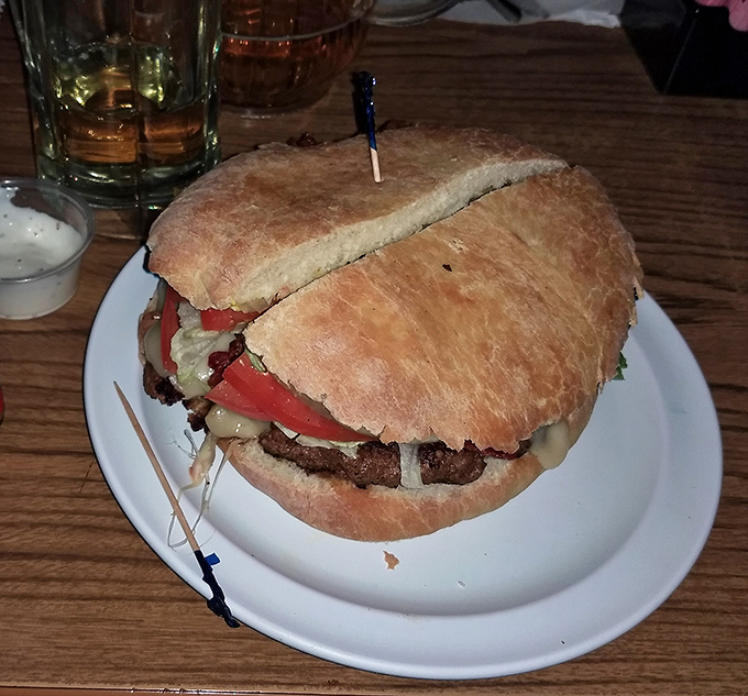 This burger isn't asking for Instagram likes&mdash;it's demanding your full attention and promising satisfaction in return.