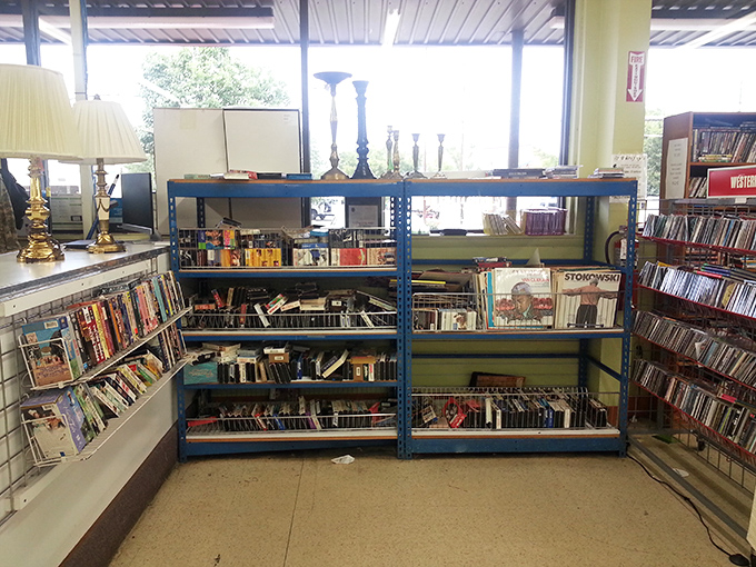 The media section&mdash;where forgotten bestsellers and overlooked classics create the world's most democratic library, all waiting for their next reader.