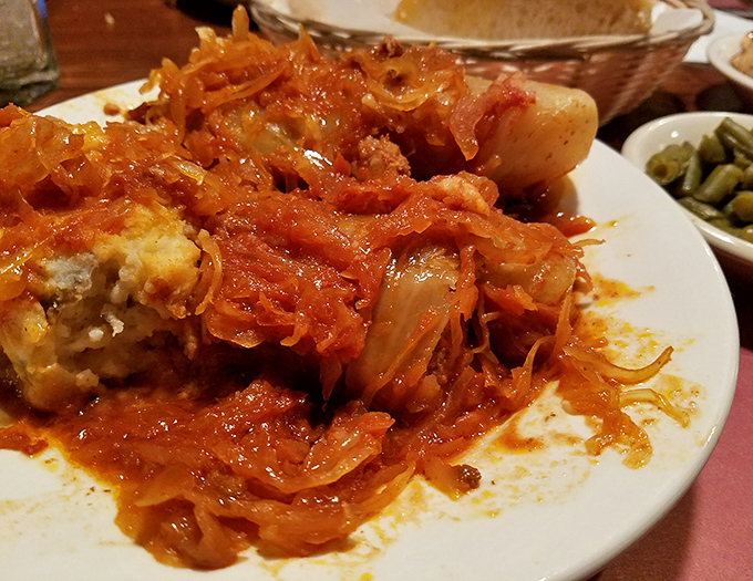 These cabbage rolls aren't trying to win beauty contests—they're too busy delivering comfort food bliss in every tomato-sauced, hearty bite.