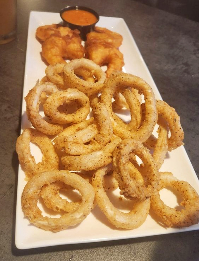 The legendary calamari and shrimp&mdash;perfectly golden, impeccably seasoned, and the reason Pennsylvania GPS systems are being reprogrammed toward Gibsonia.