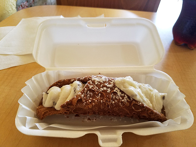 The cannoli doesn't care that you're full. The cannoli knows you'll find room for that crisp shell and sweet ricotta finale.
