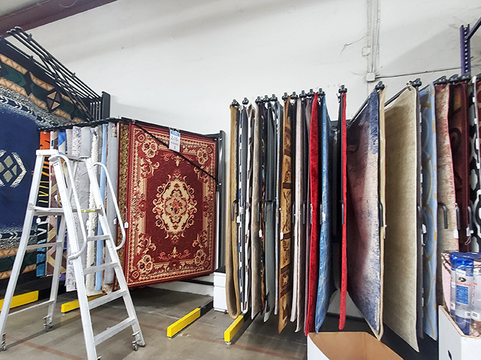 A carpet gallery that rivals any museum. That perfect rug to tie your room together is hiding somewhere in this textile library.