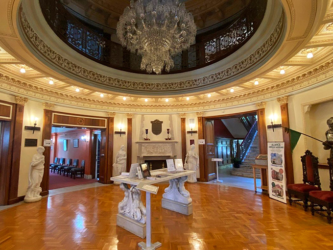 The rotunda welcomes visitors with perfect acoustics&mdash;where even "wow" echoes with architectural appreciation.