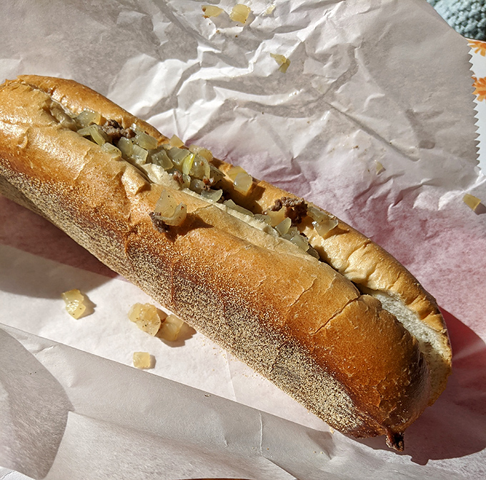 A proper Pennsylvania cheesesteak doesn't need neon cheese or fancy toppings&mdash;just quality meat, perfectly grilled onions, and a roll that means business.