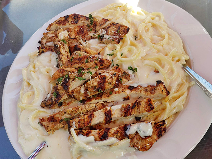Chicken Alfredo done right&mdash;creamy without being heavy, the pasta perfectly al dente. This is what comfort tastes like.